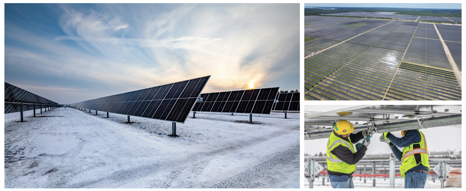 The Wood County Solar Project in Saratoga, Wisconsin