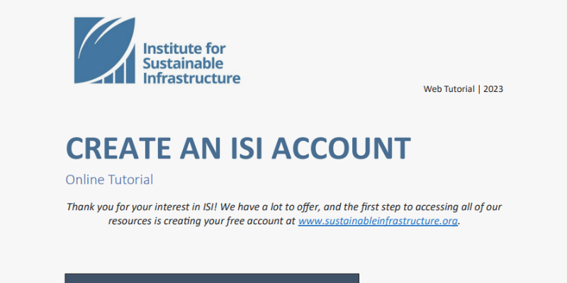 Getting started with your ISI account - Institute for Sustainable ...