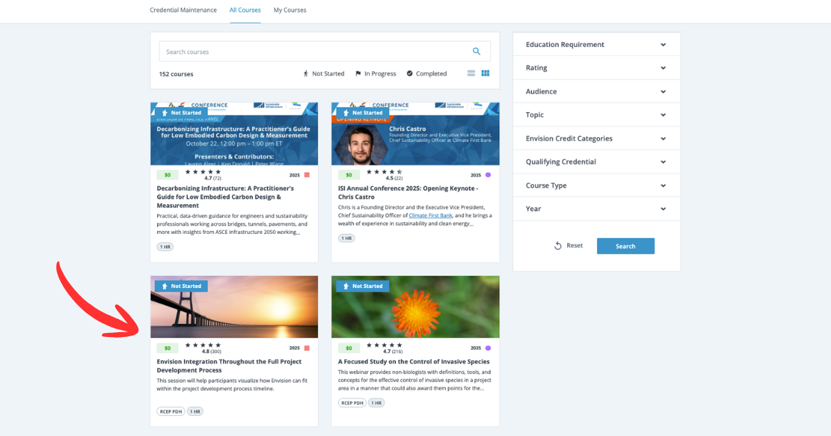 NEW! Envision Credit Navigator - Institute for Sustainable Infrastructure